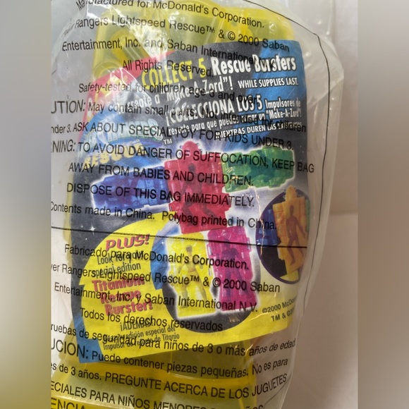 Power Ranger | Toys | 200 Power Rangers Rescue Mcdonalds Happy Meal Toy ...